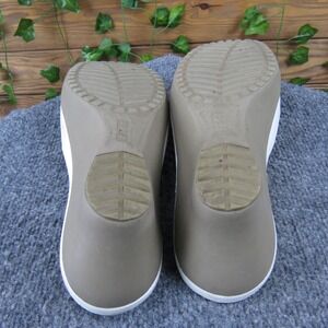 CROCS | Shoes | Crocs Sassari Womens 9 White Khaki Wedge Slide Sandals ...